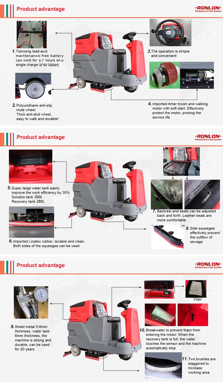 RLA1100 Auto scrubber machine